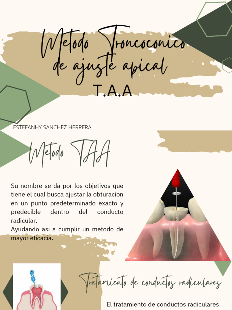 Metodo Troncoconico de Ajuste Apical: Estefanhy Sanchez Herrera | PDF