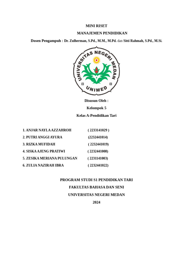 Mini Riset Manajemen - Siska Ajeng Pratiwi | PDF