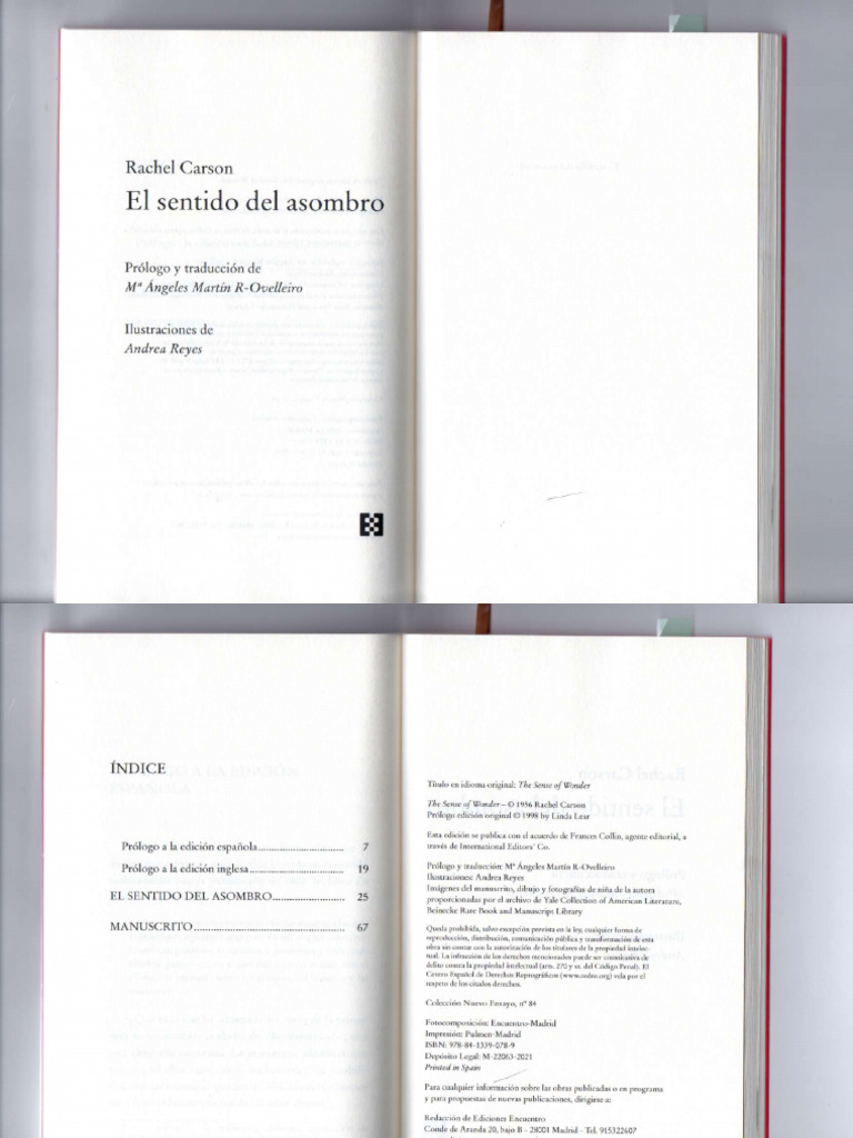 El Sentido Del Asombro de Rachel Carson | PDF
