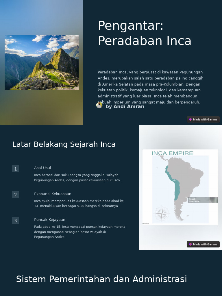 Pengantar Peradaban Inca | PDF