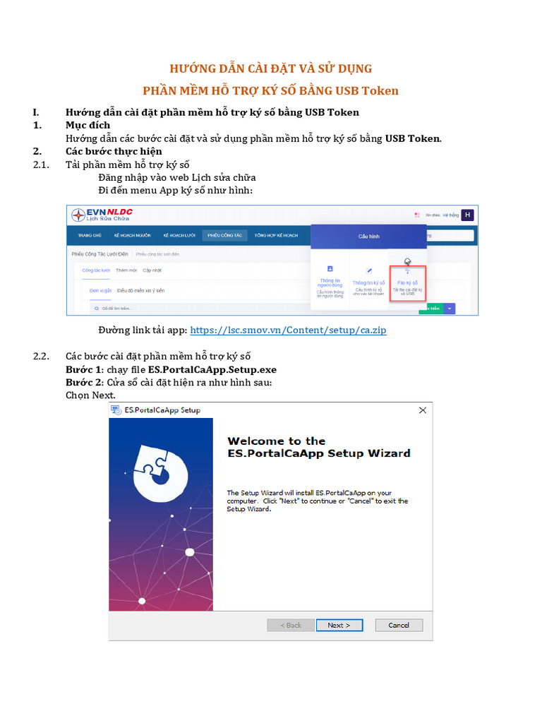 Phu Luc 4. Huong Dan Cai Dat Phan Mem Ky So | PDF
