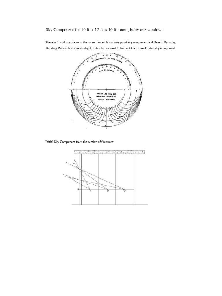 Sky Component For 10 Ft. X 12 Ft. X 10 Ft. Room, Lit by One Window | PDF