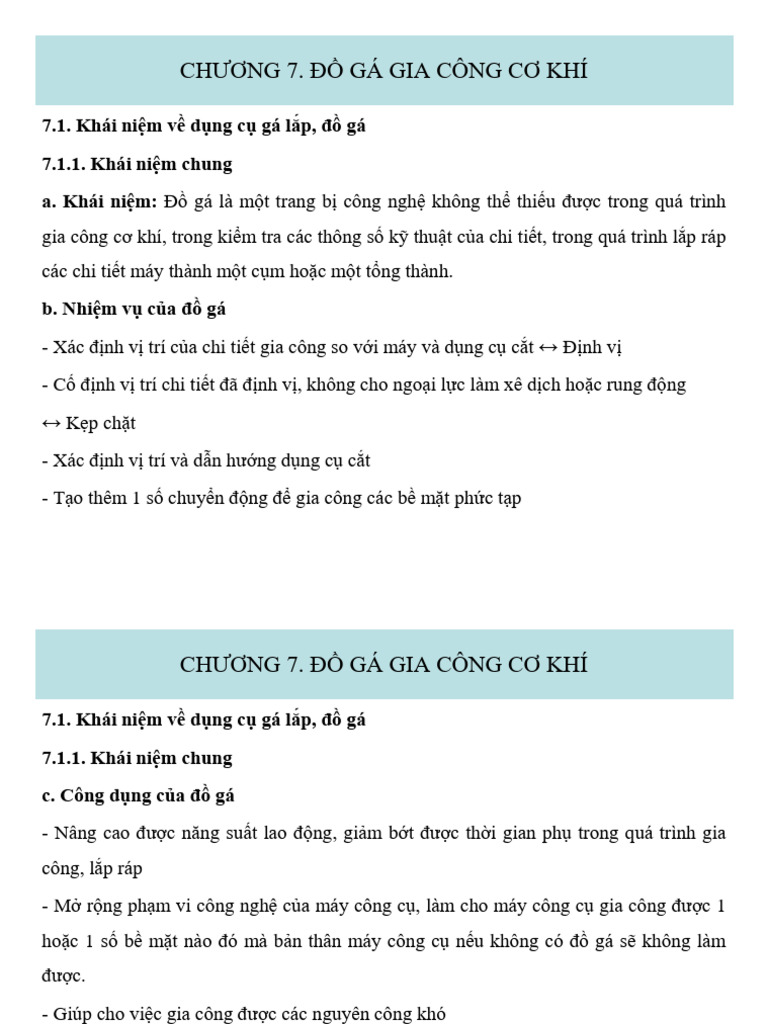 C7. Đ Gá Gia Công Cơ Khí | PDF