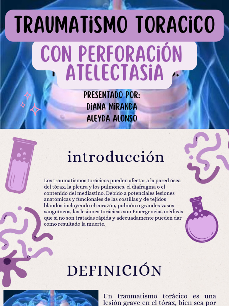Presentación Tauma Tóracico Aleyda y Diana | PDF