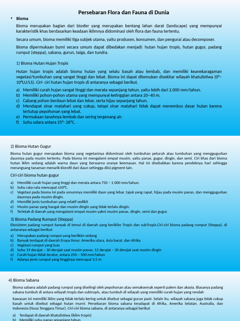 Persebaran Flora Dan Pauna | PDF