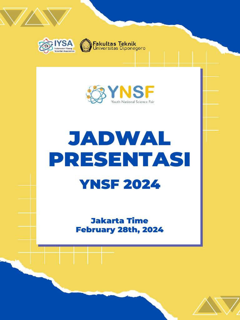 (Peserta) Jadwal Presentasi Ynsf 2024-Compressed | PDF