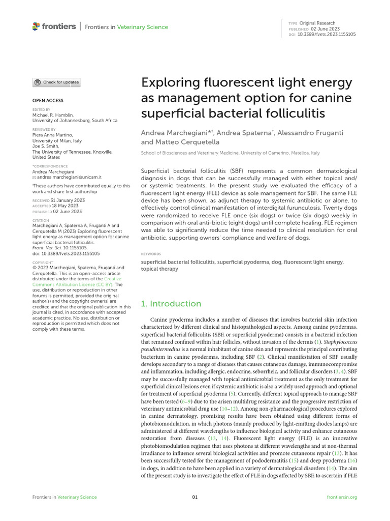 2021 The Effectiveness of Fluorescent Light Energy As Adjunct Therapy ...