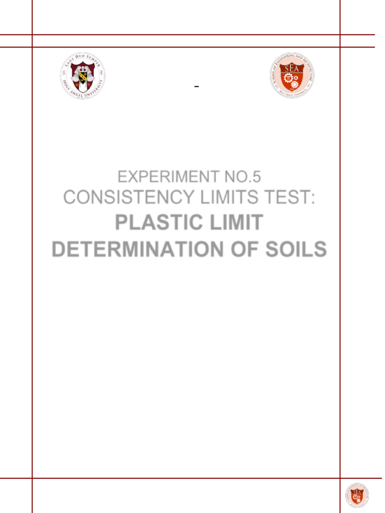 DUNGCA, GENEAL MYRE_EXPERIEMENT 5_PLASTIC LIMIT | PDF