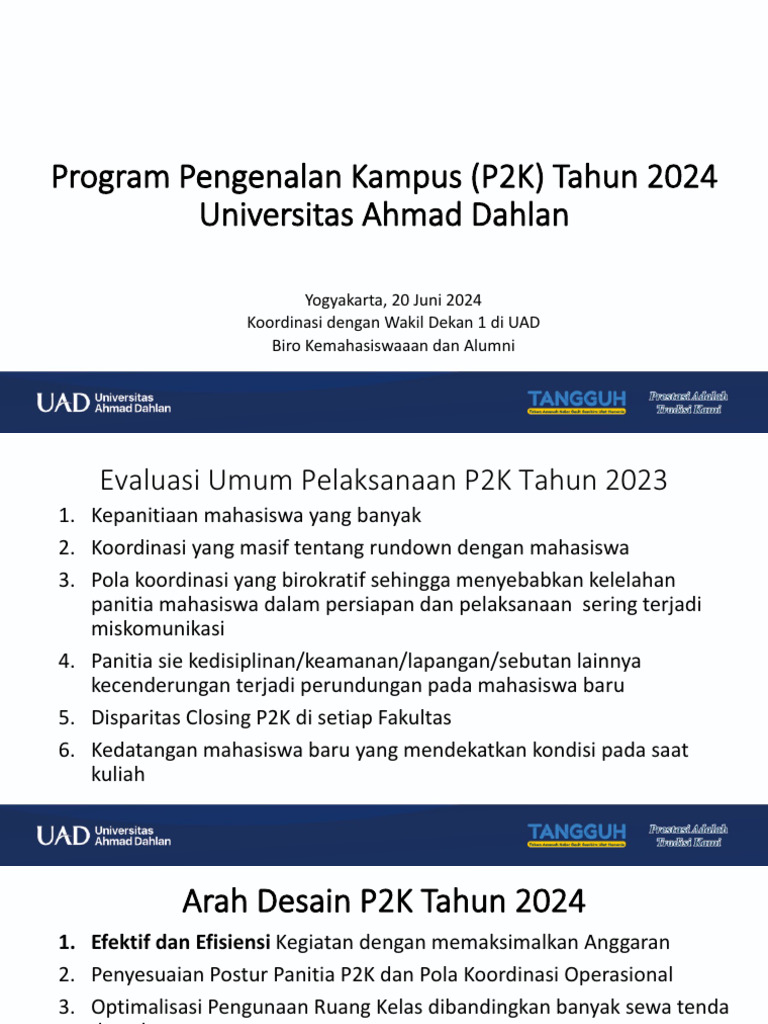 Desain P2K Tahun 2024 - 14 Juni 2024 | PDF