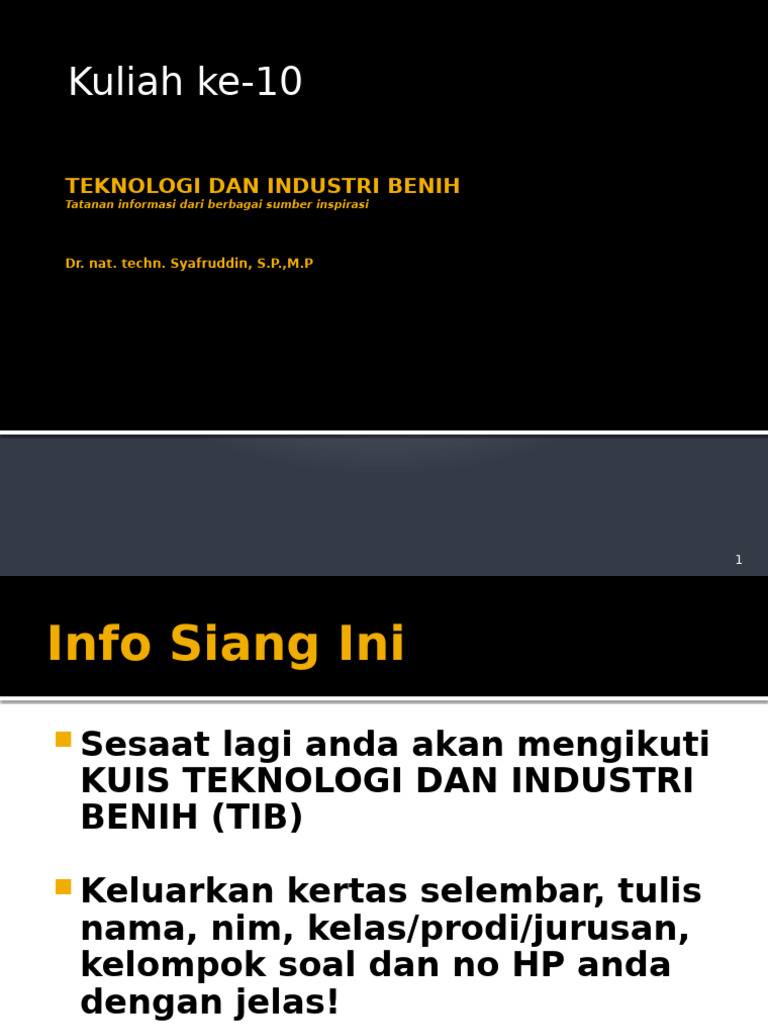 Kuliah 10 TIB AGT | PDF