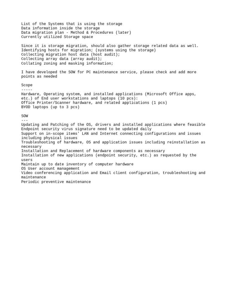 Storage Migration | PDF