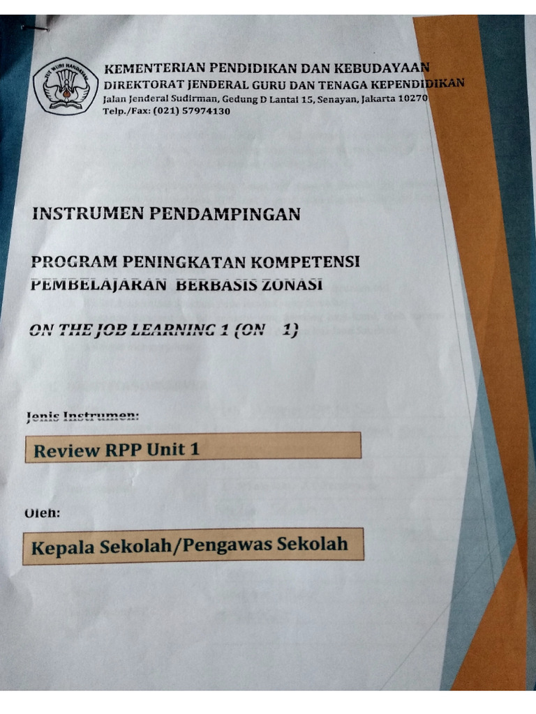 On 1 Revie RPP Unit 1 Dewi Sartika | PDF