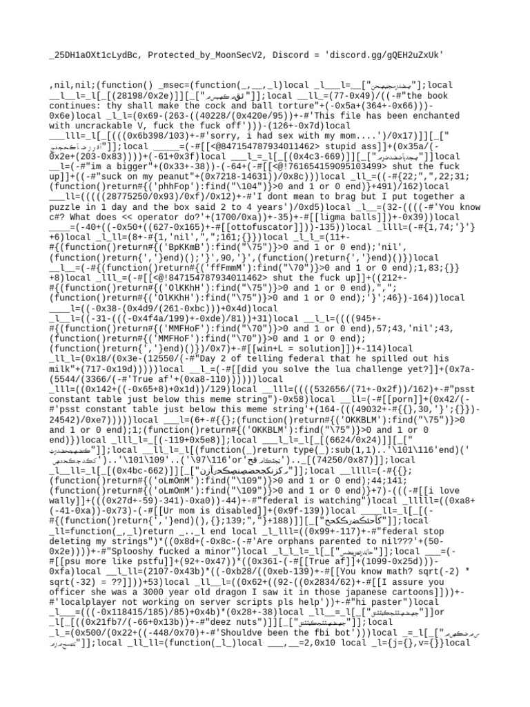 HugeCatsObfuscated Lua | PDF