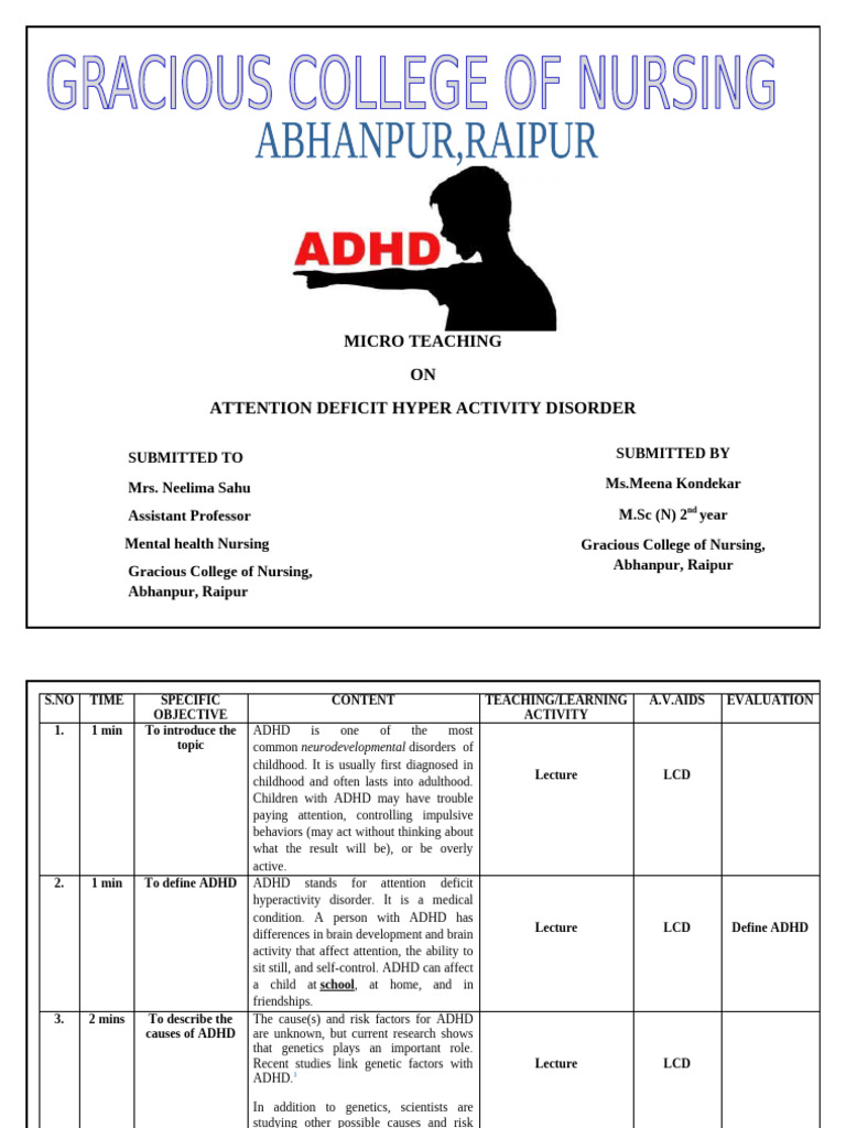 adhd MT | PDF