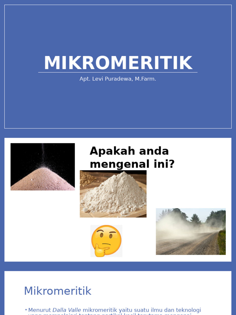 MIKROMERITIK | PDF
