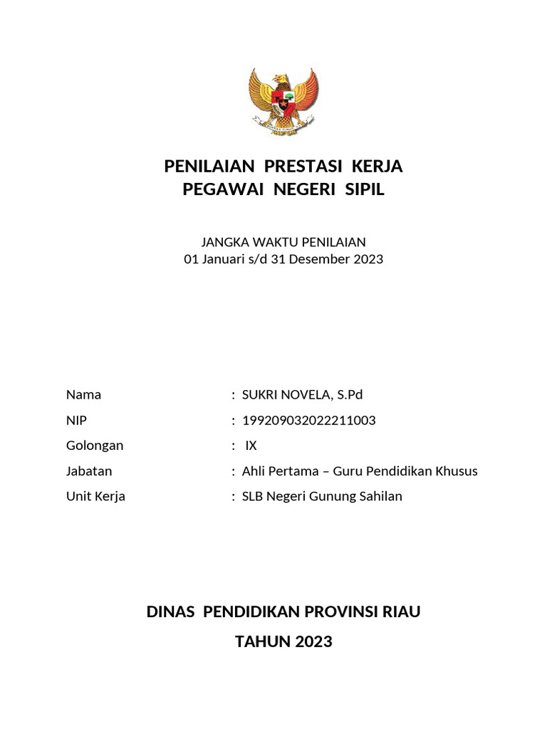 Cover SKP Tahunan | PDF
