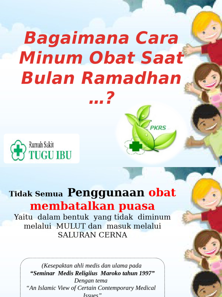Minum Obat Saat Puasa | PDF