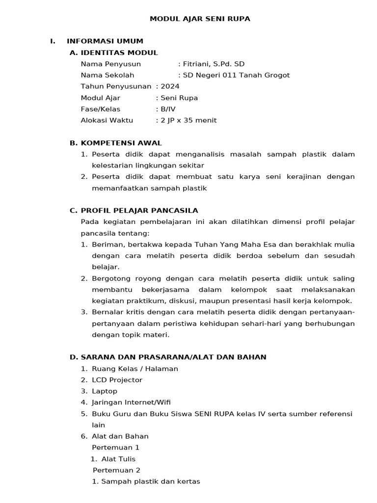 MA SENI RUPA K4 BAB 2 - WWW - Kherysuryawan.id | PDF