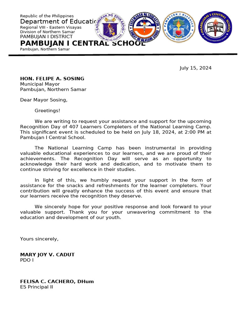 Certification and Request For NLC | PDF