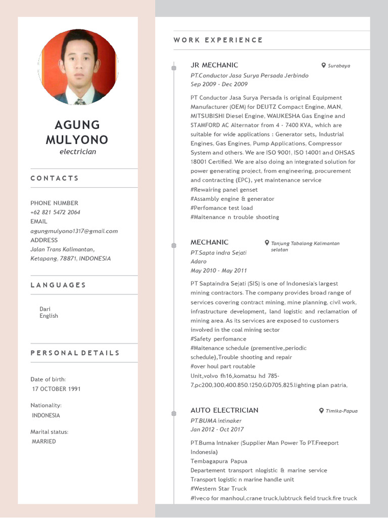 Agung Mulyono CV 2024 New Pas,-1-5 | PDF