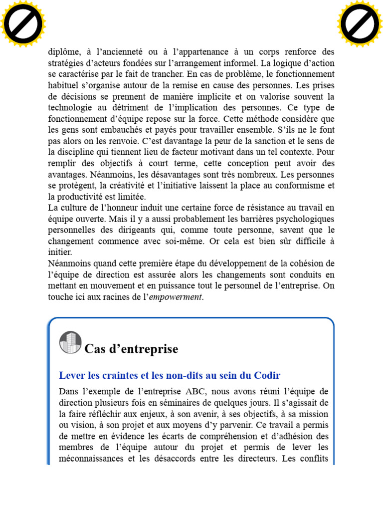 Leadership Et Confiance Jouer Collectif Parler Vrai Être Humain - 64 | PDF