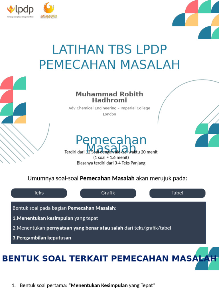Latihan Pemecahan Masalah LPDP | PDF