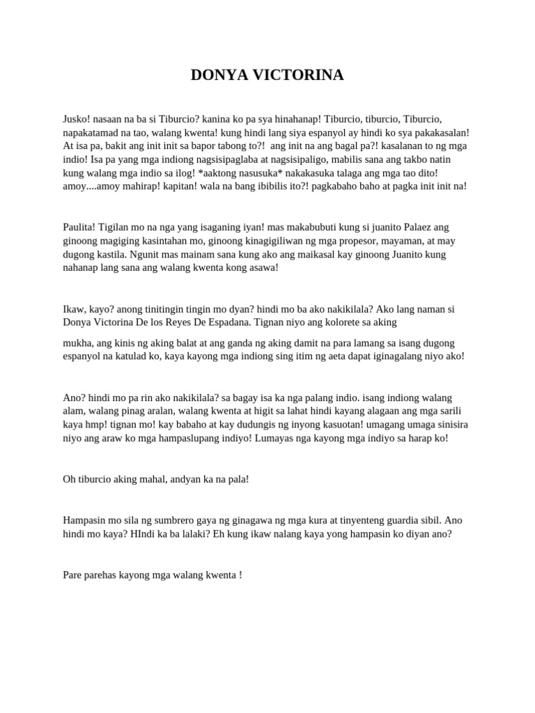 Donya Victorina | PDF