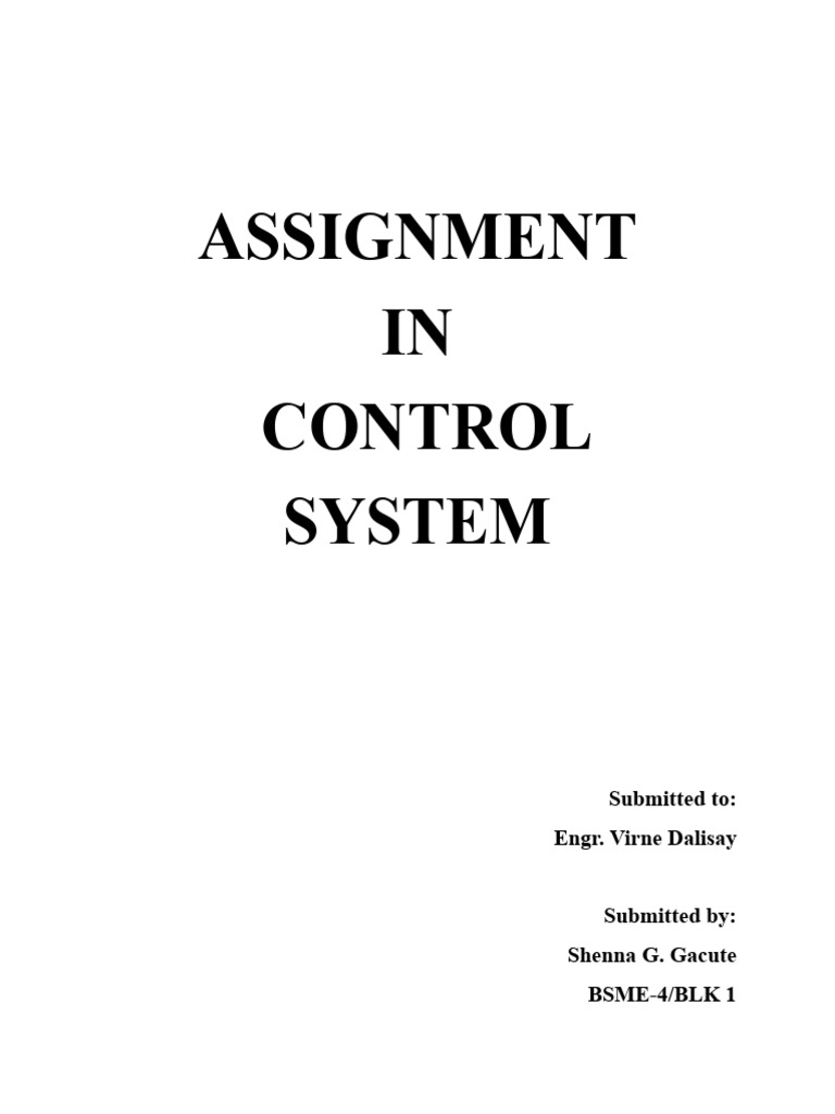 Gacute - Assignment Control System | PDF
