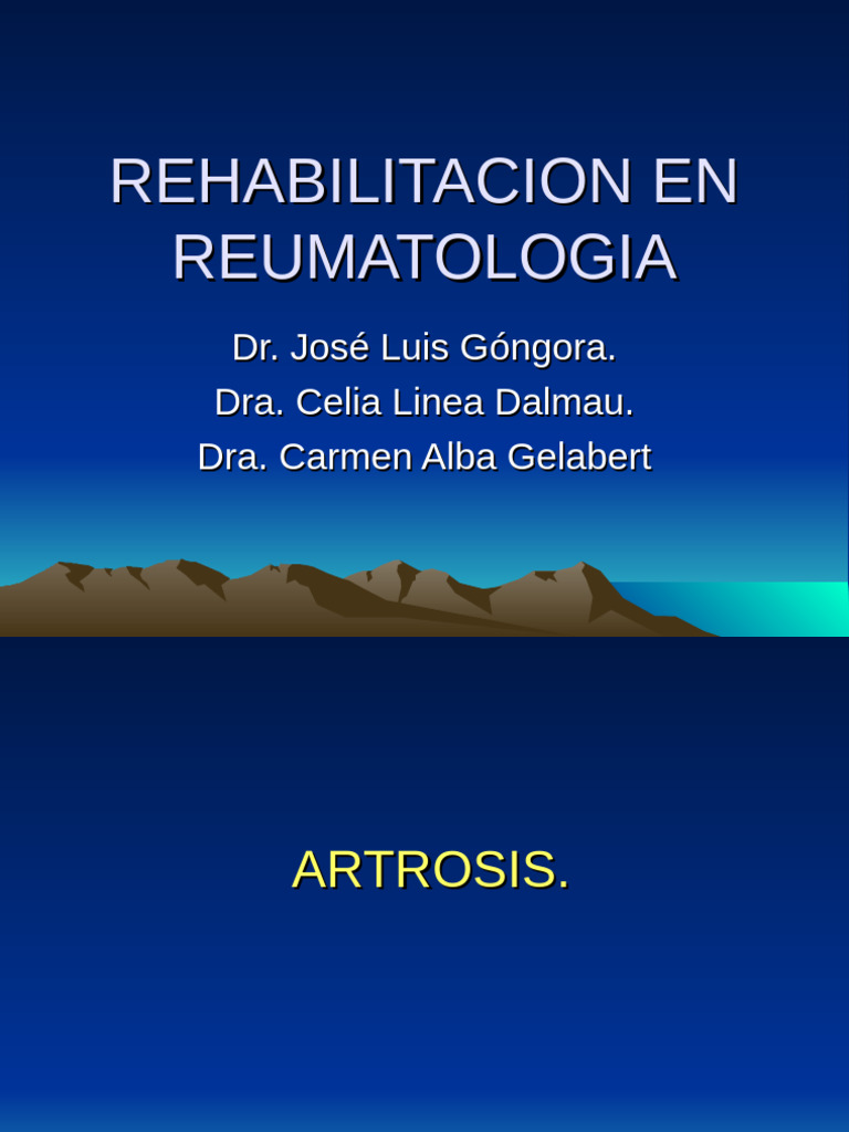 Rehabilitación en Reumatol. | PDF