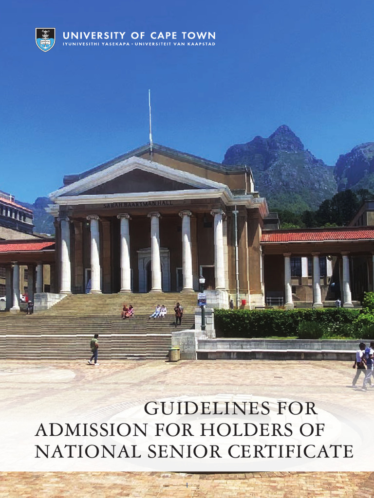 2025 - National Senior Certificate NSC - Guidelines For Admissions | PDF
