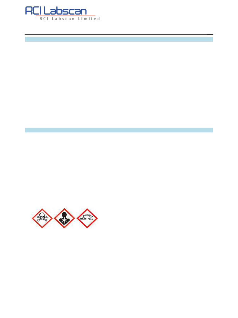 SDS - Formaldehyde, 35-40% | PDF