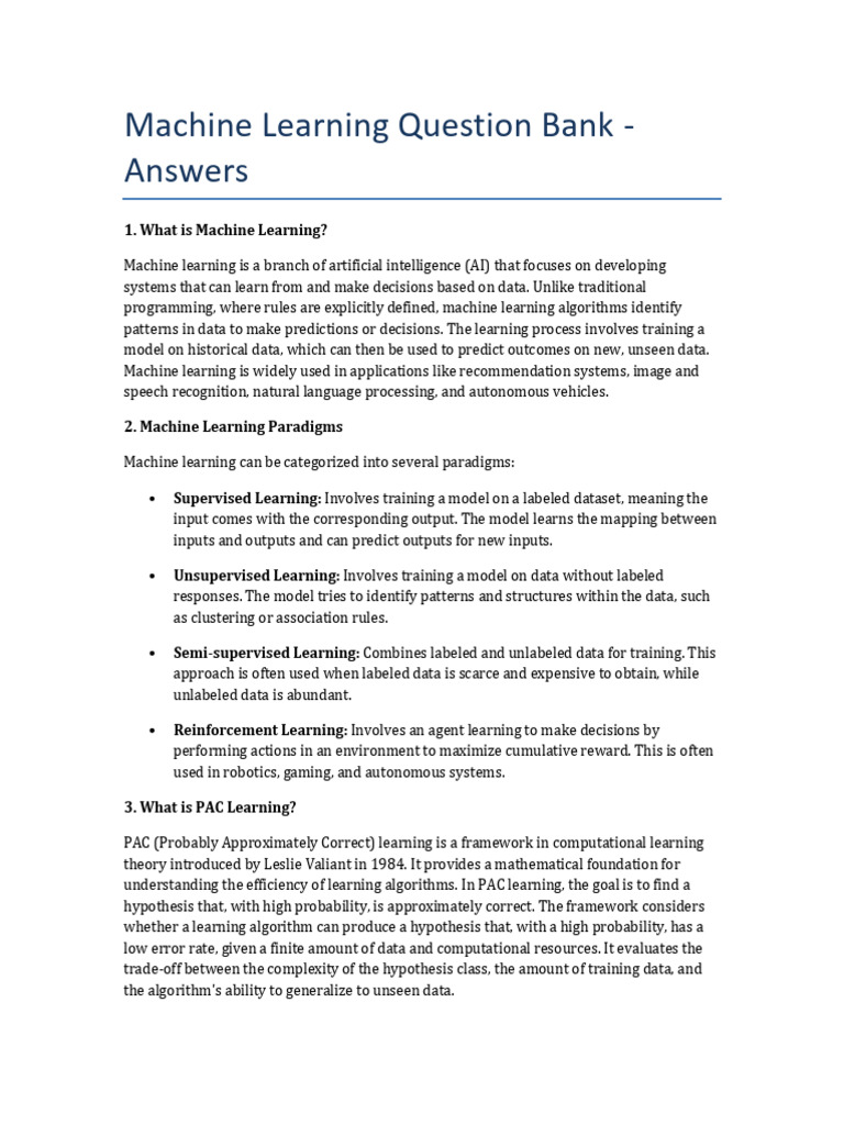 ML_Question_Bank_Answers | PDF