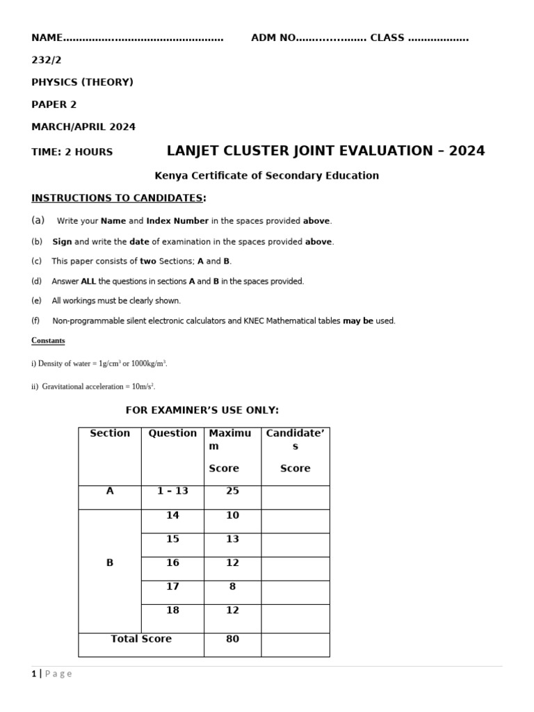 Phy PP2 QN | PDF