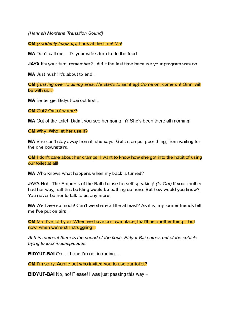 Harvest Final Script | PDF