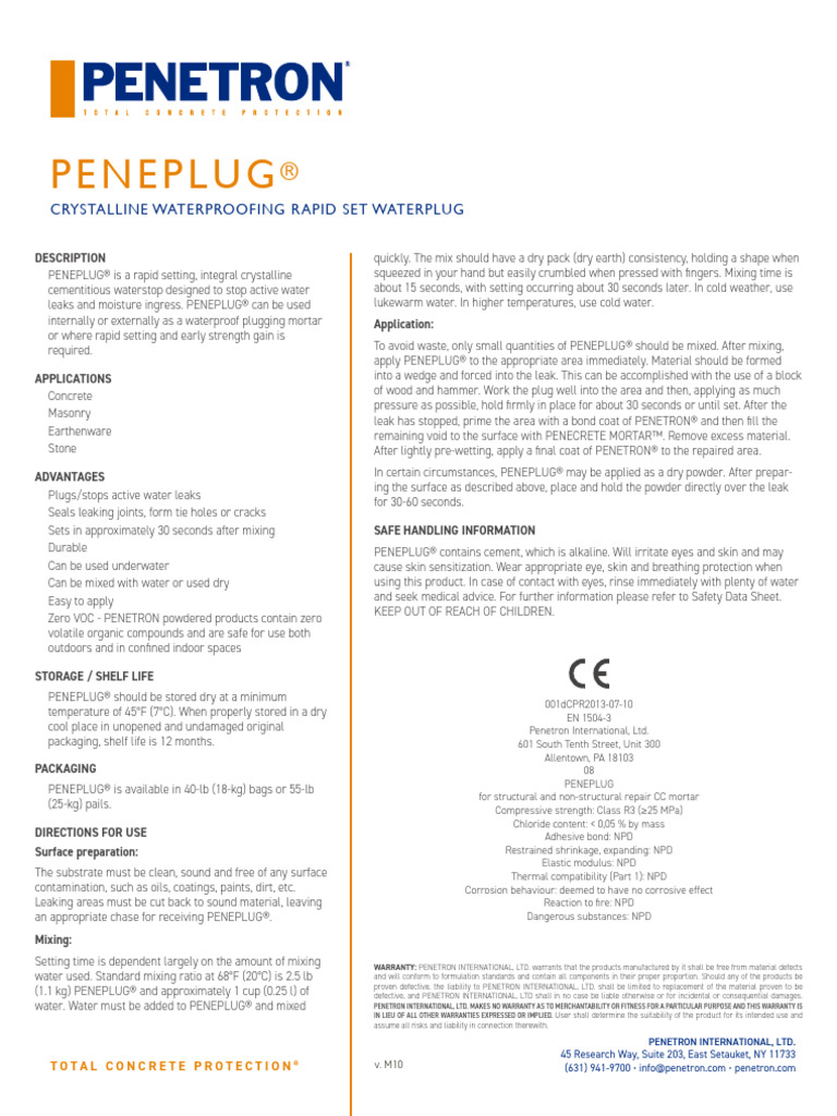 PENEPLUG Data Sheet | PDF