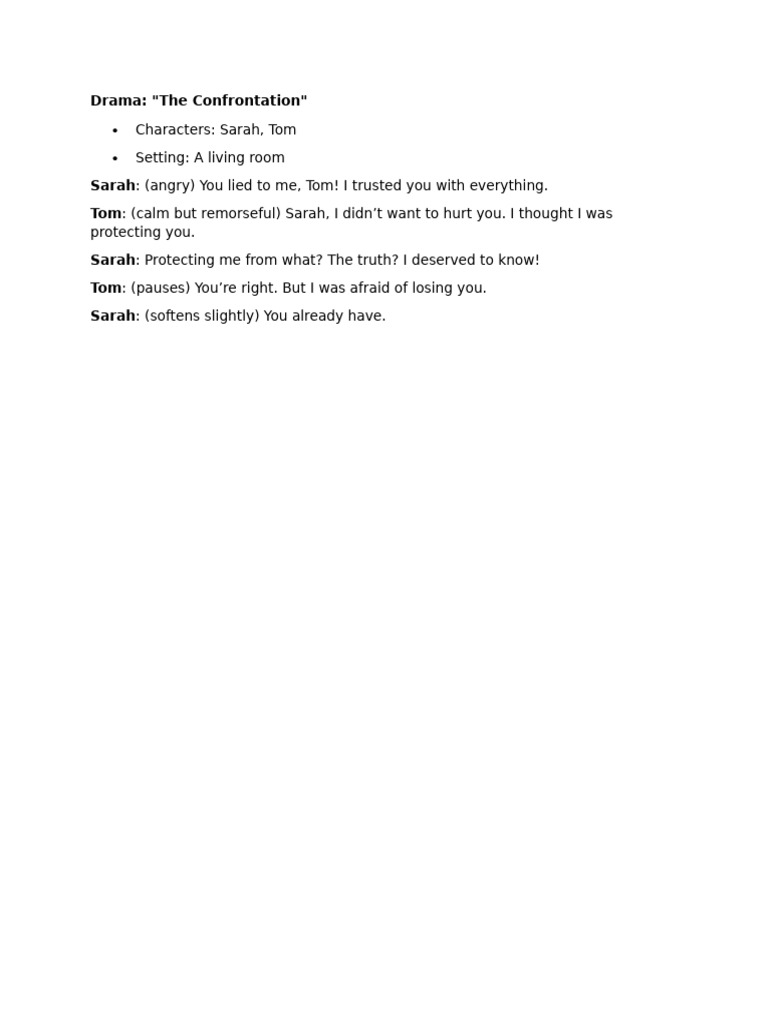 Drama: "The Confrontation" | PDF