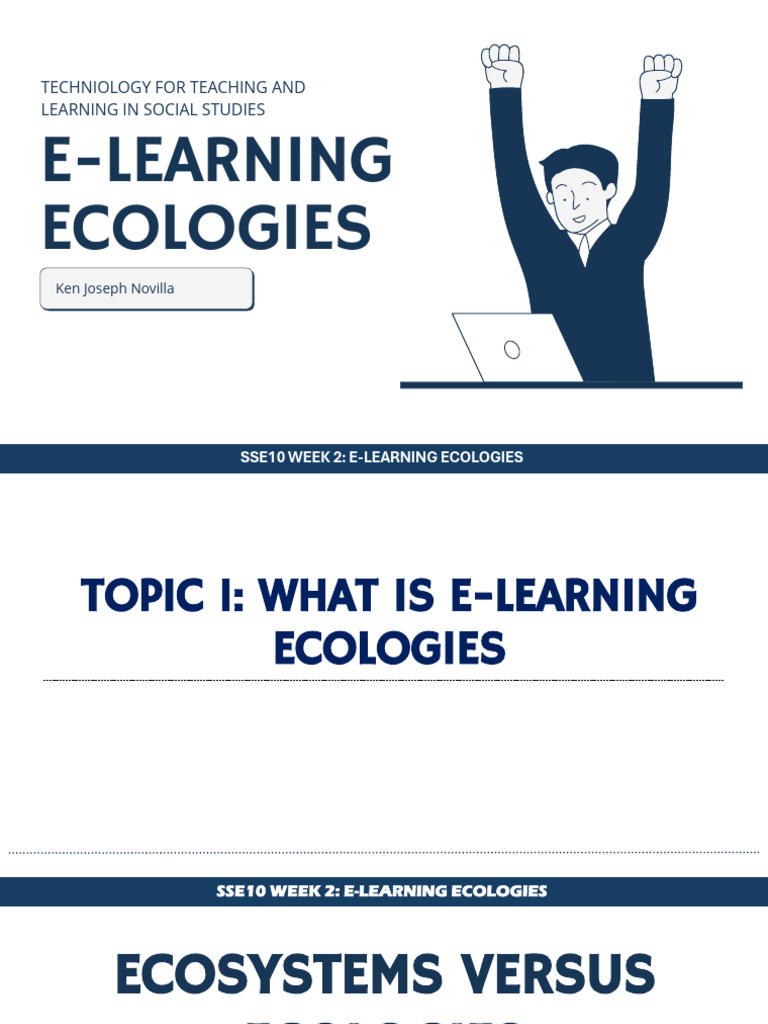 FOR UPLOAD SSE10 TTLSS Week 2 E Learning Ecologies | PDF