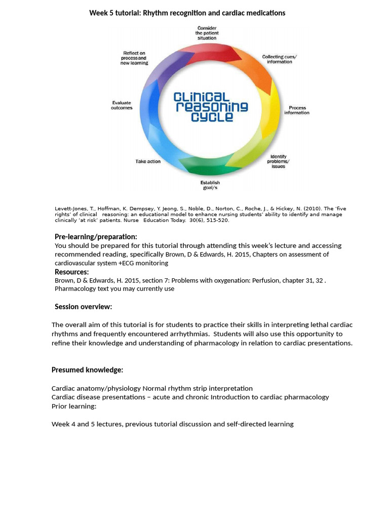Tutorial Session Plan Week 5 - Tegdnsachers Copy Final | PDF