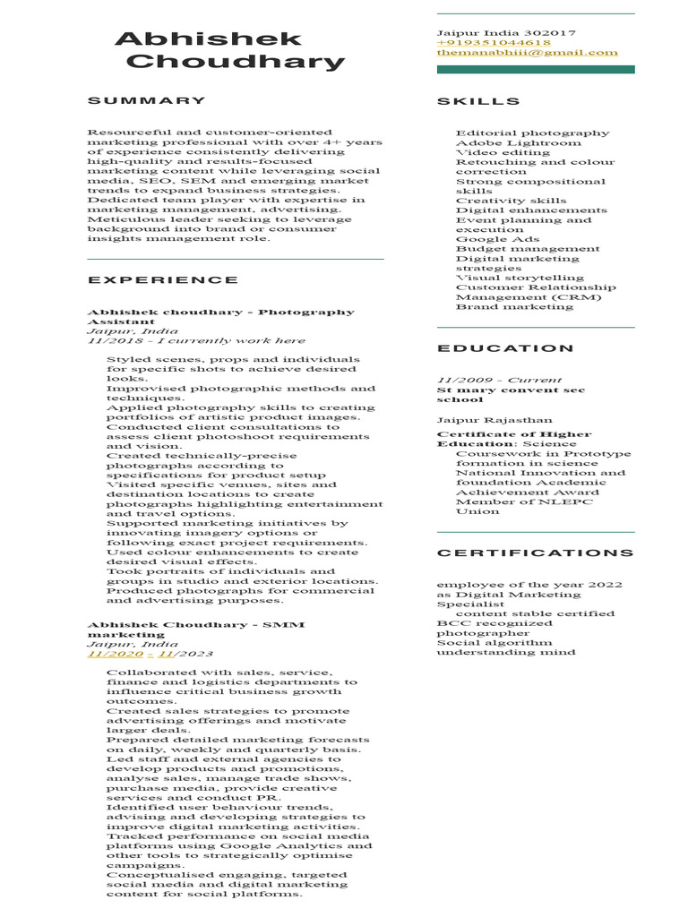 Abhishek Choudhary | PDF