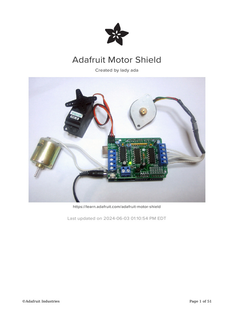 Adafruit Motor Shield | PDF