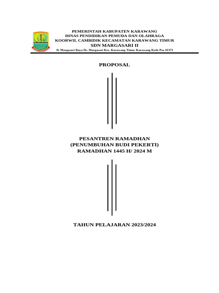 Proposal & Jadwal Sanlat 2024 | PDF