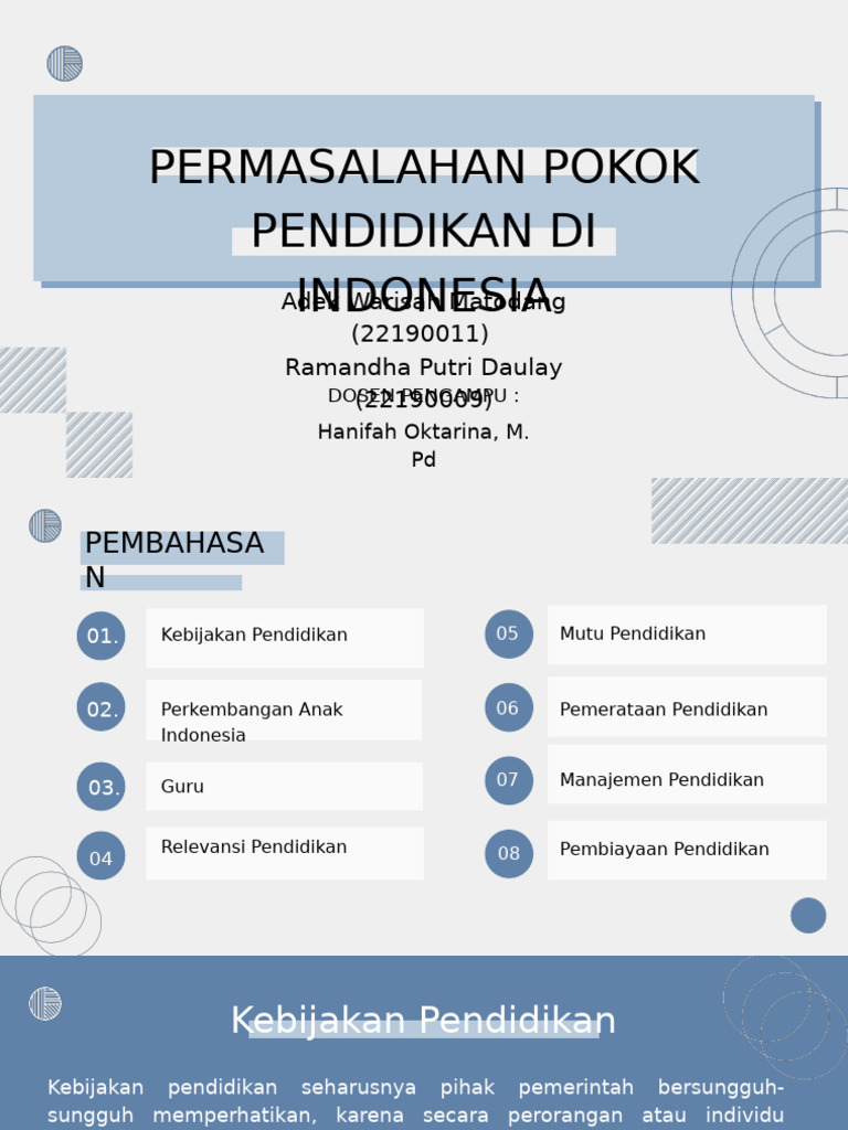 Dasar-Dasar Pendidikan | PDF