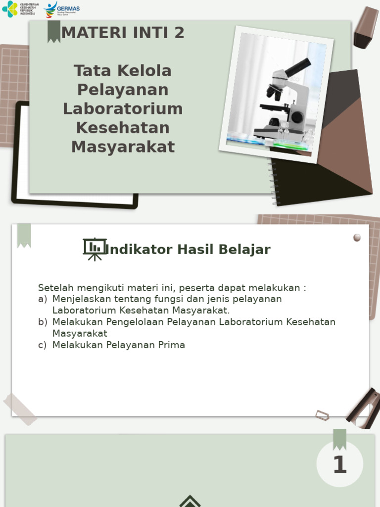 MPI 2. Tata Kelola Pelayanan Labkesmas | PDF