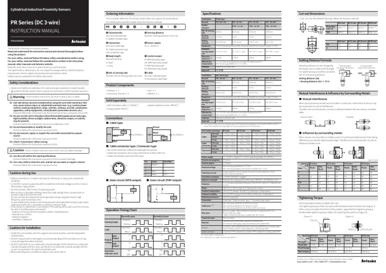PR (DC 3-Wire) EN TCD210245AB 20230323 INST W | PDF