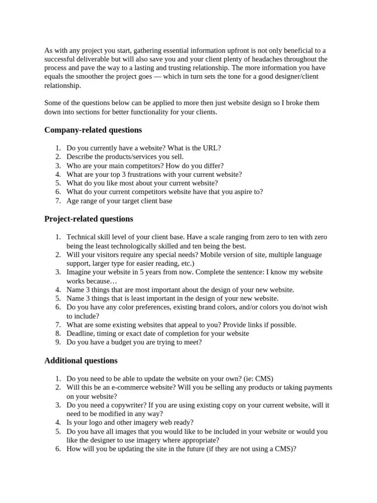 As With Any Project You Start | PDF | Websites | Career & Growth