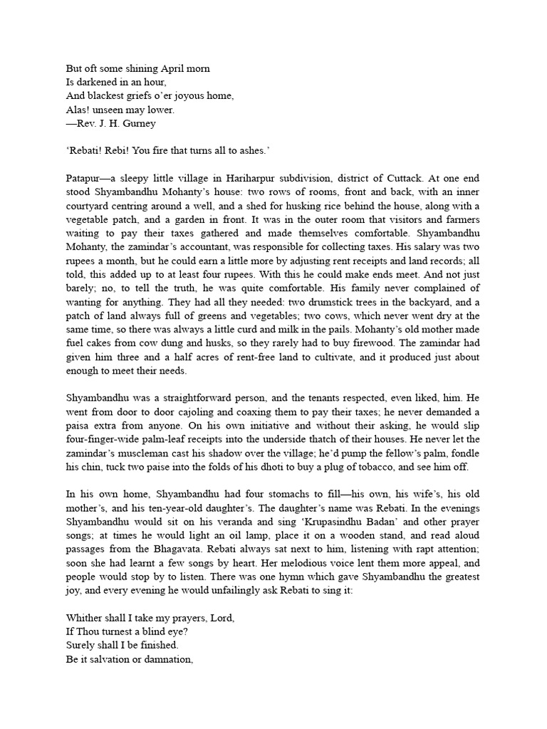 Fakir Mohan Senapati - Rebati | PDF