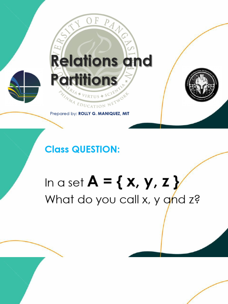 10 Relations and Partitions | PDF