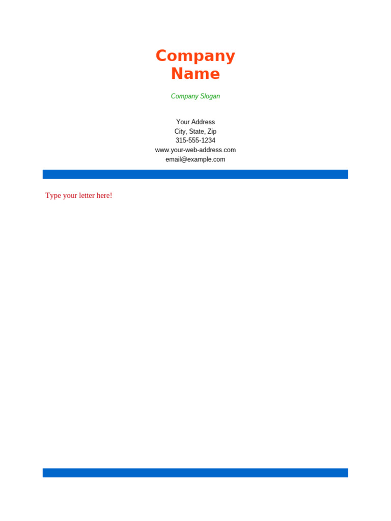 Free Letterhead Templates | PDF