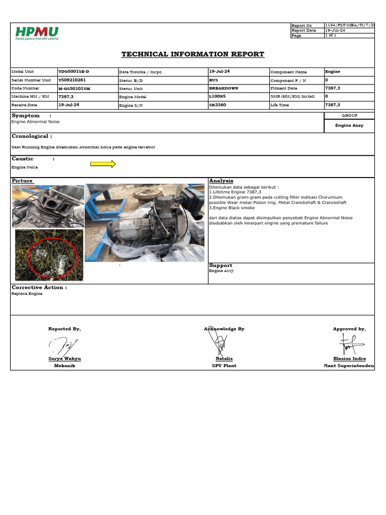 TI - M-GS50101YM - Engine Abnormal Noise | PDF