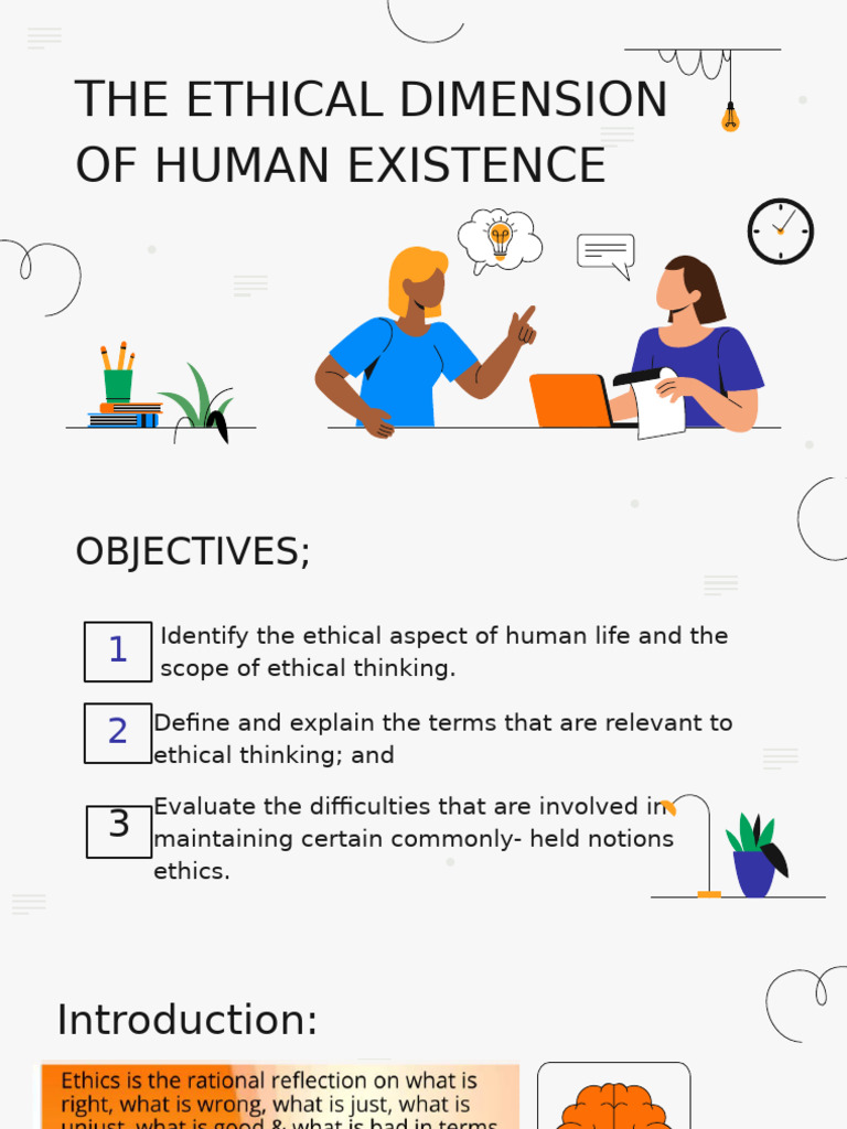 Chapter 1. The Ethical Dimension of Human Existence For REFERENCE | PDF